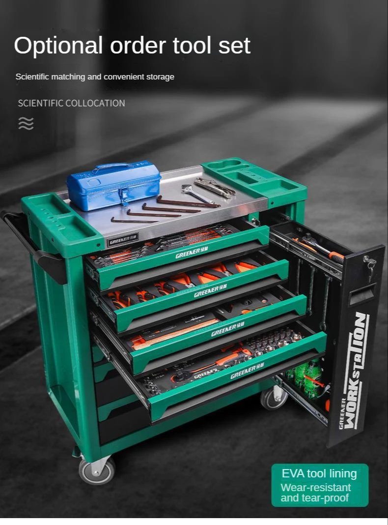 Heavy-duty Tool Truck Auto Repair Workshop Tool Cabinet Hardware ...