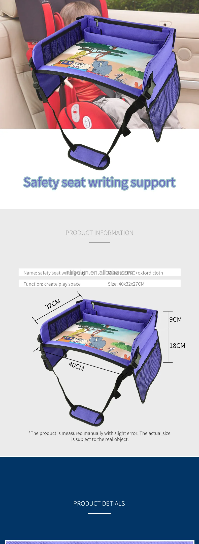 Portable Folding Activity Children Seat Table Stroller Car Travel Kids ...