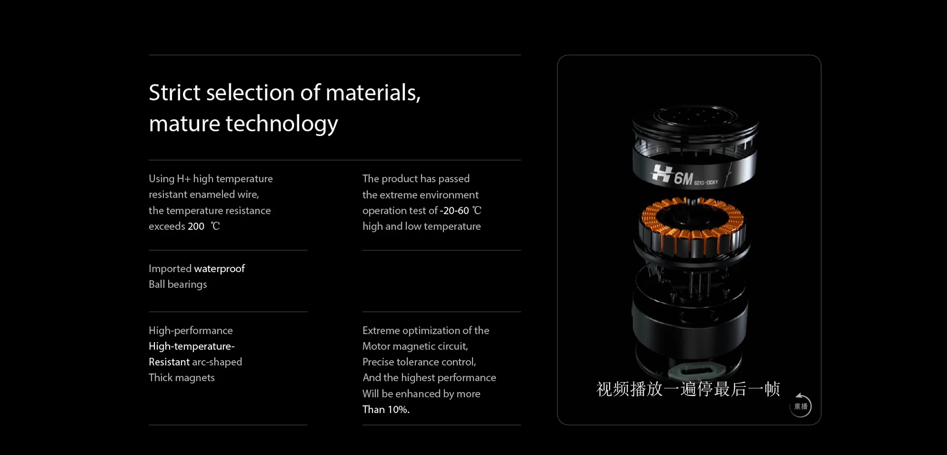 Hobbywing H8M Power Set - High Efficiency Drone Motors