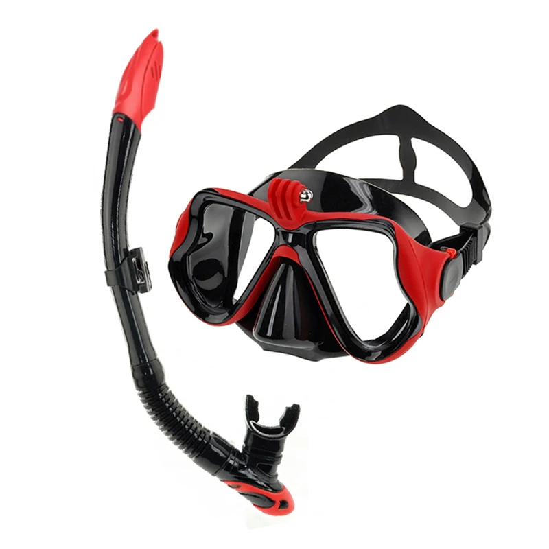 Underwater Camera Mount Diving Mask With Snorkel Tube For Adult Men ...