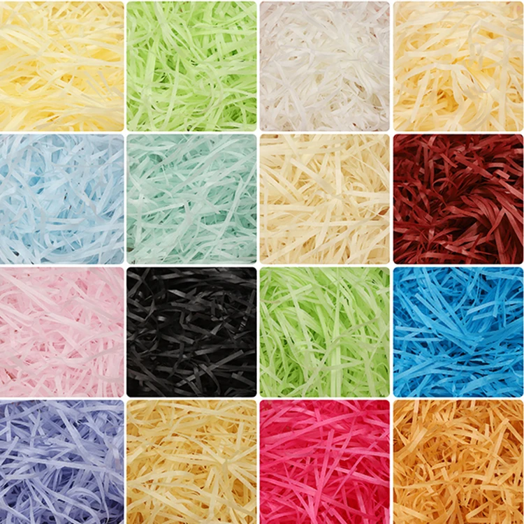 Recycled Packaging Kraft Packing Crinkle Paper Shred 20g Bag Crinkle ...