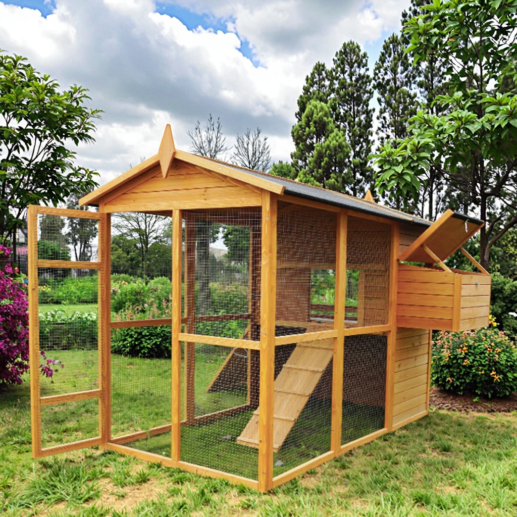 Alibaba.com: SDC0802 Waterproof Roof Green Chicken Coops, Fir Wooden ...