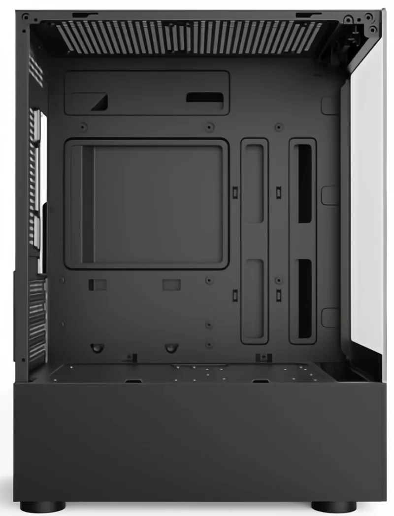 Micro Aquarium Glass Gaming Computer Casing Unobstructed View Black ...