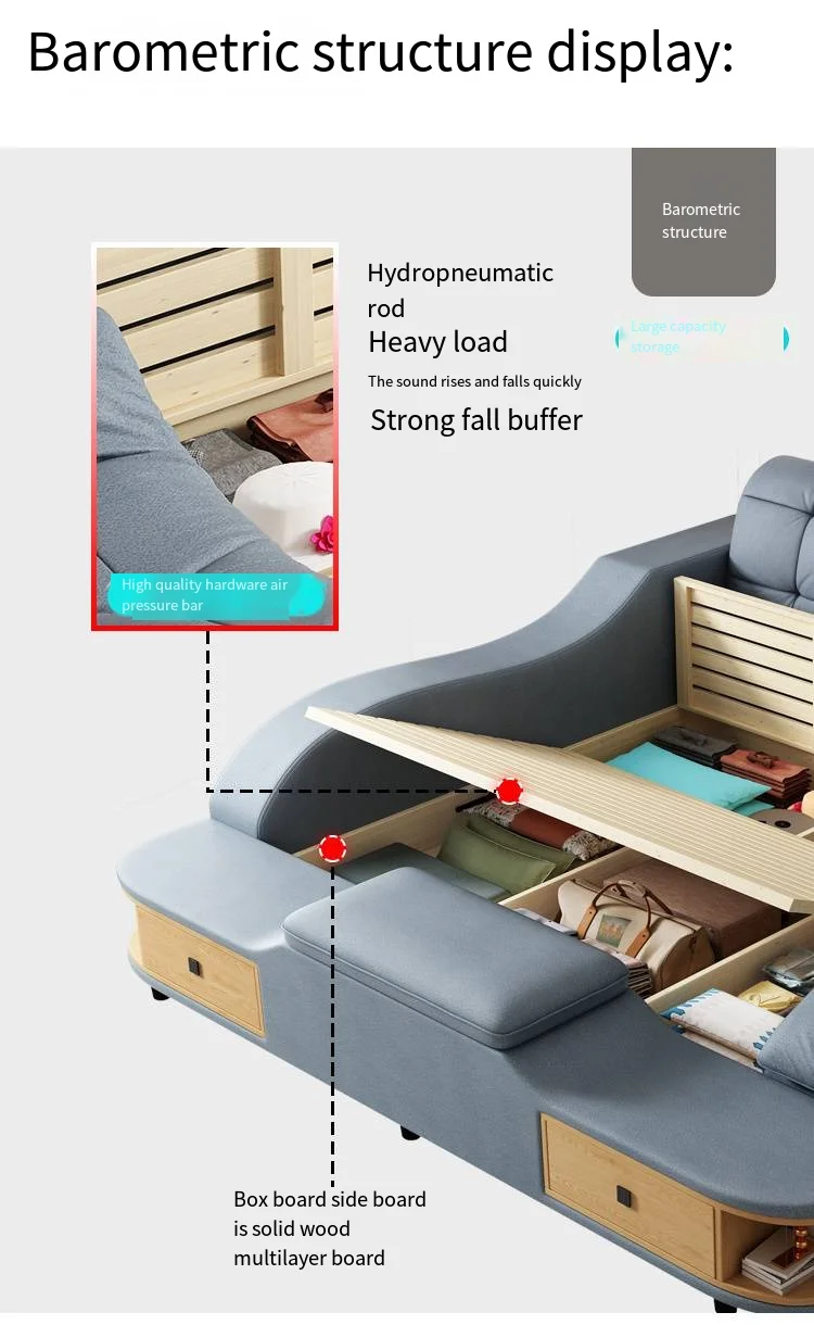 Tatami Bed Modern Multifunctional Massage Bed Bedroom Furniture Luxury ...