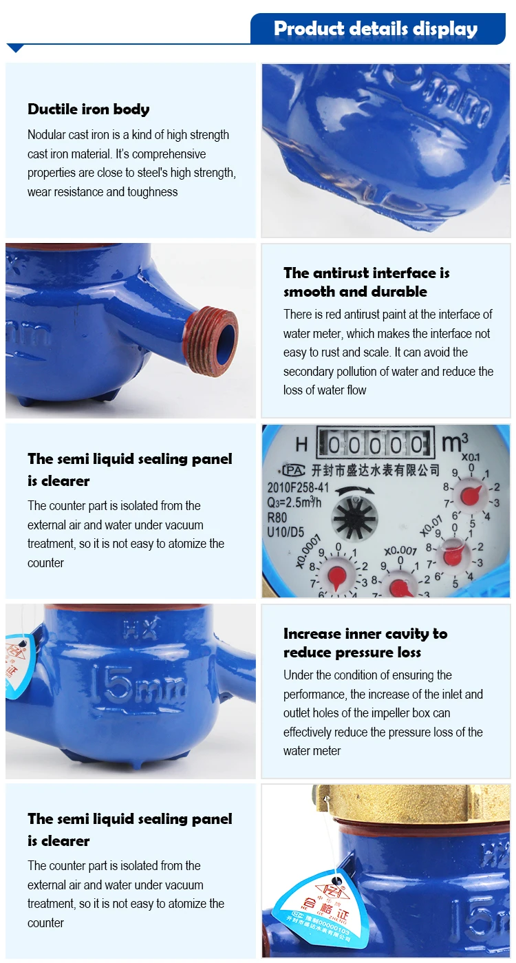 Dn15 Đa Máy Bay Phản Lực In-line Nước Meter Sản Xuất Tại Trung Quốc - – Công Xưởng Máy - Vật Tư ...