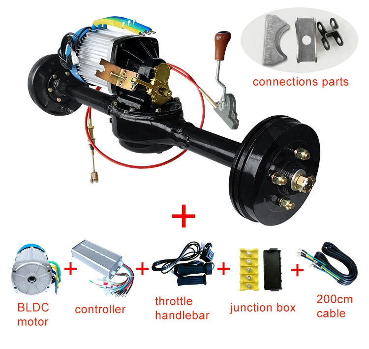 Best Selling Thick Housing E Tuktuk Cargo Bike Rear Axle