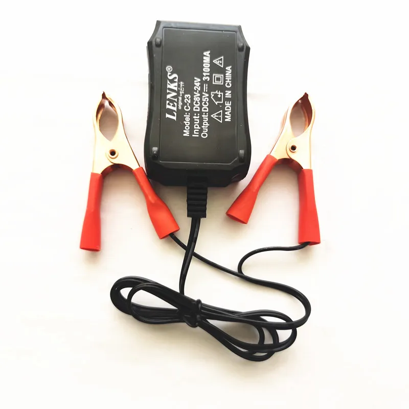 3 Usb Dc Universal Clamp Clip Charger 12v 24v Dc Phone Charger 4 In 1 ...