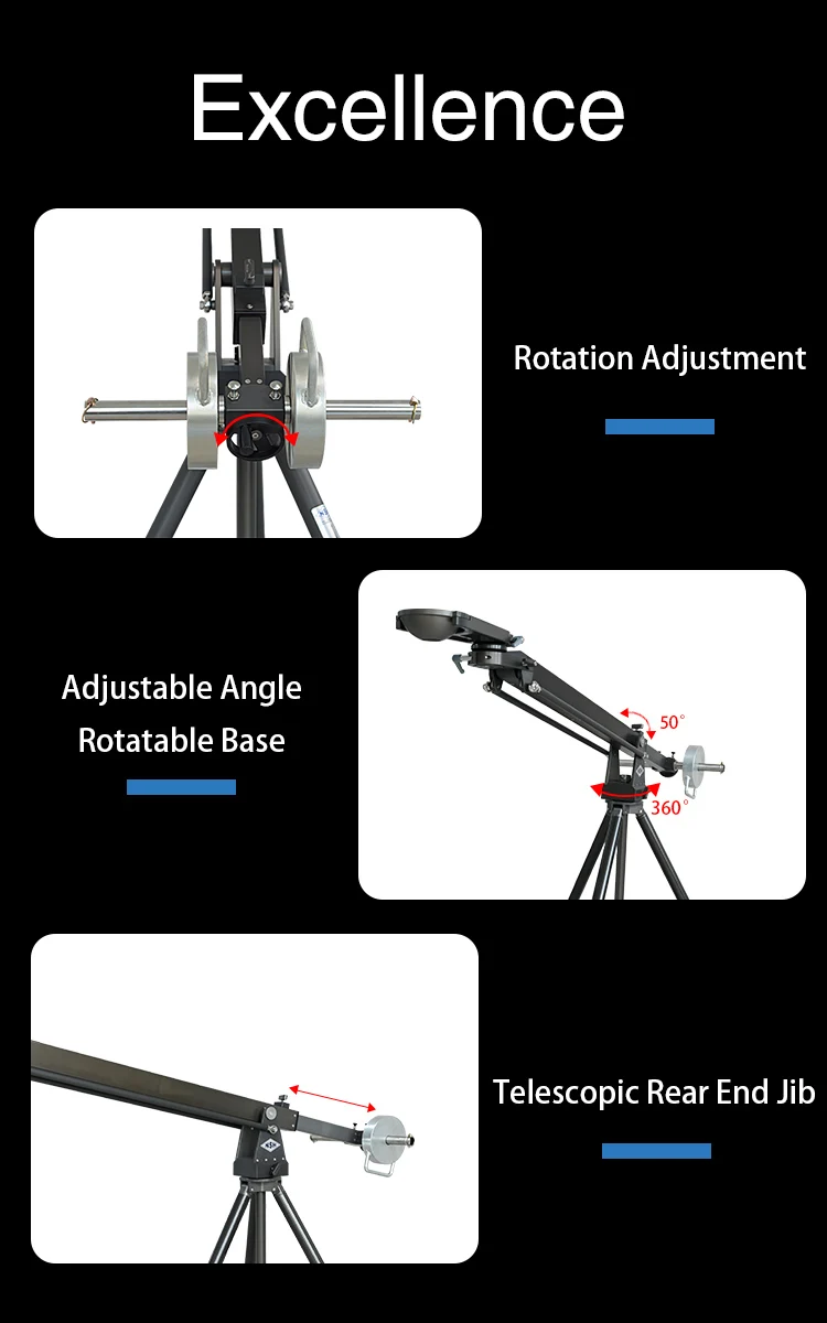 Nsh Crane Camera Jib With Tripod Jib Crane Cinema Dolly Photographic ...
