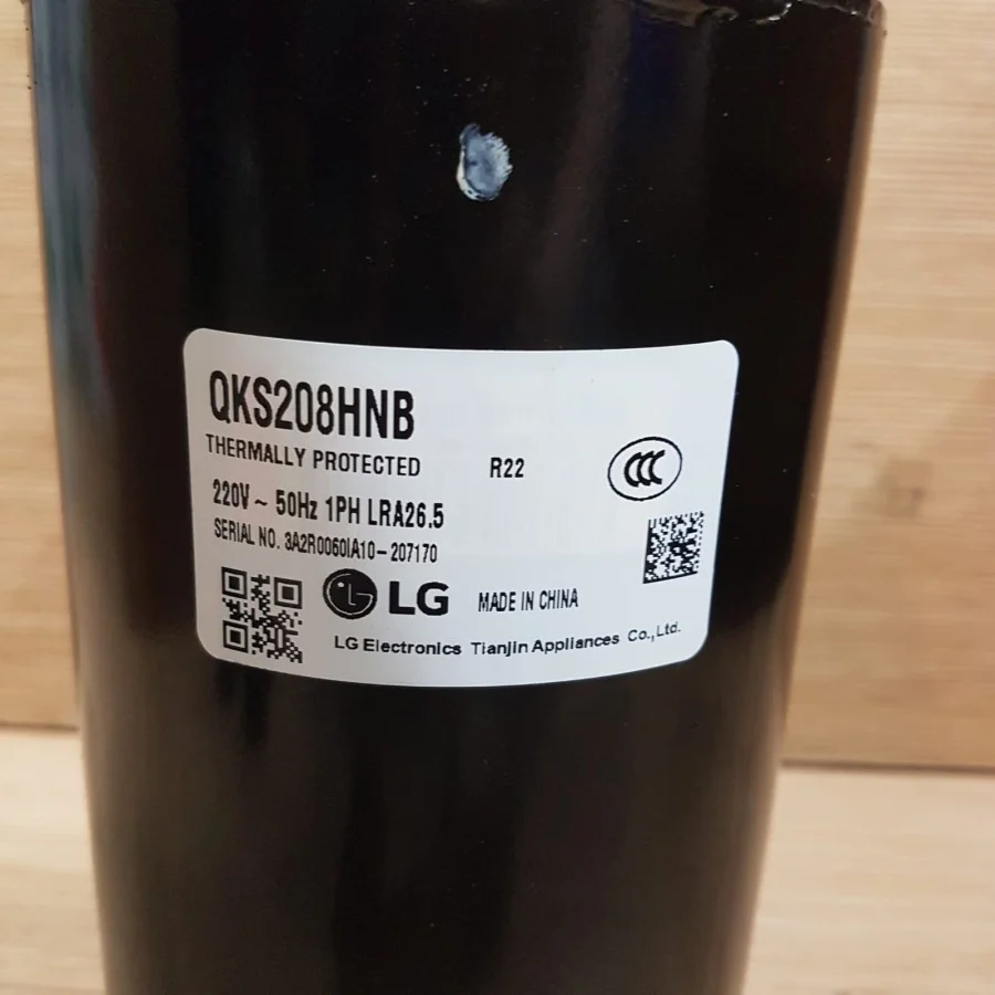 Original 1.5 HP LG Rotary Compressor QKS208HNB AC R22