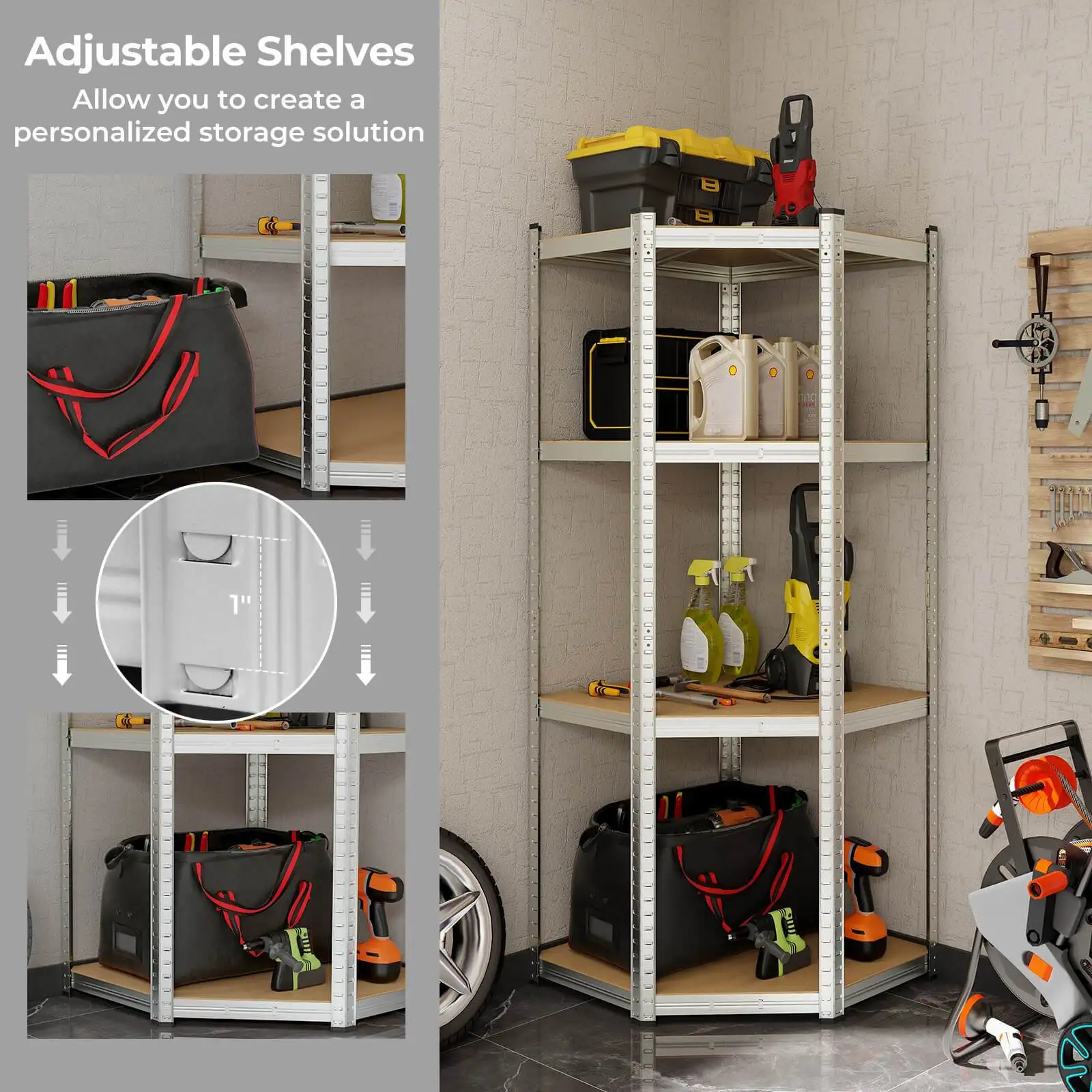 Customizable Butterfly Hole Heavy Duty Stacker Frame Shelves Storage ...