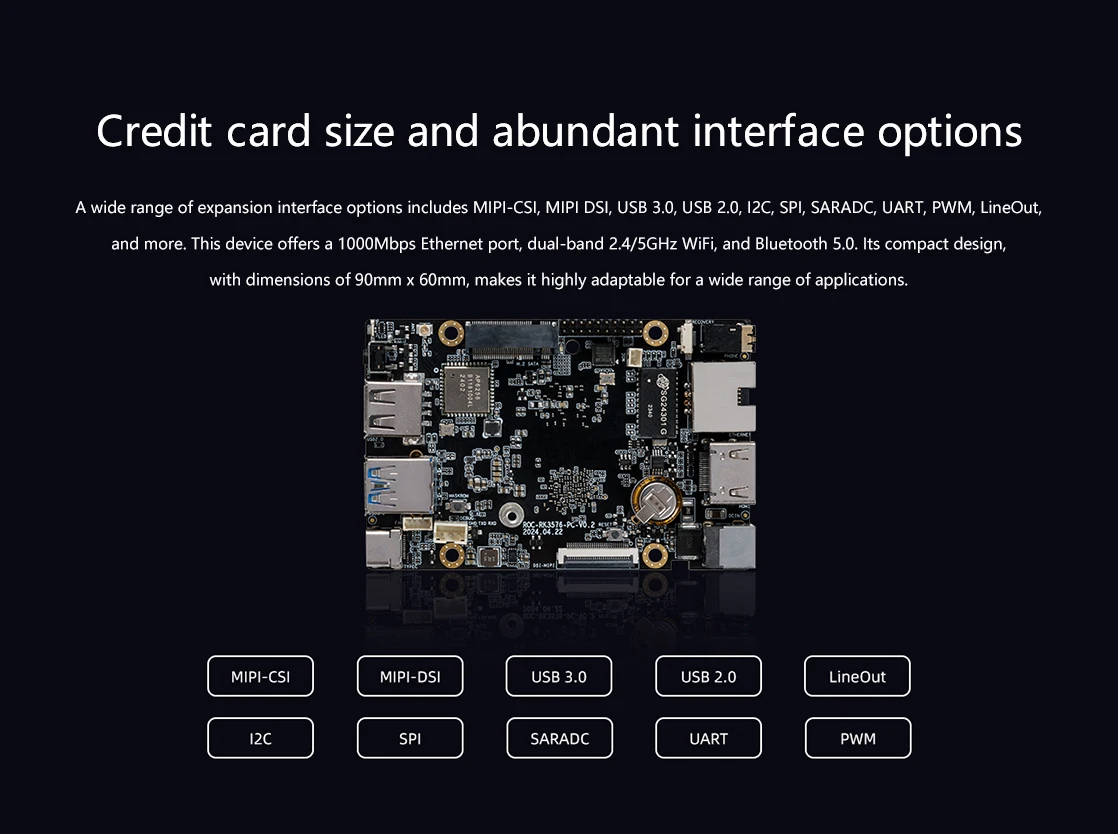 ROC-RK3576-PC Main Board Rockchip RK3576 - Development Board for ARM ...