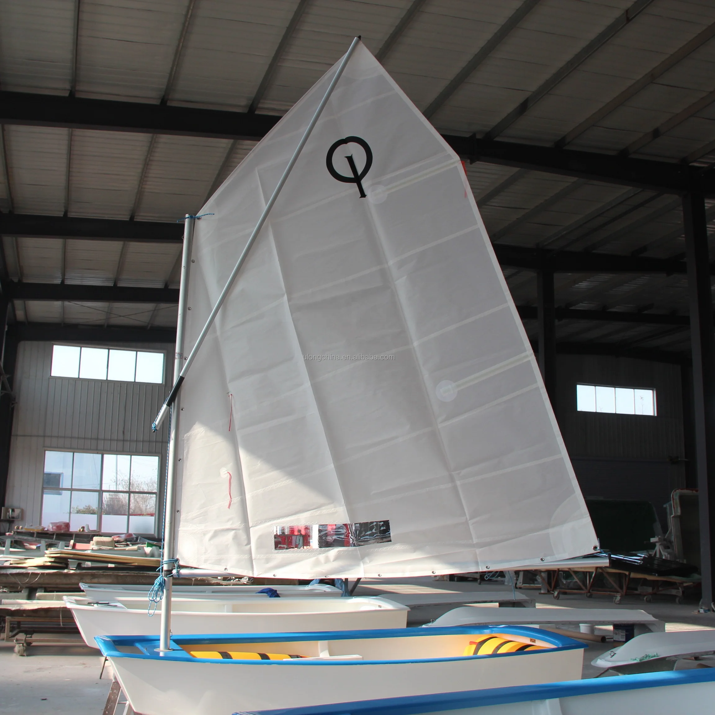 Custom Color / Logo Hot Sale Fiberglass Optimist Sailing Boat - Buy ...