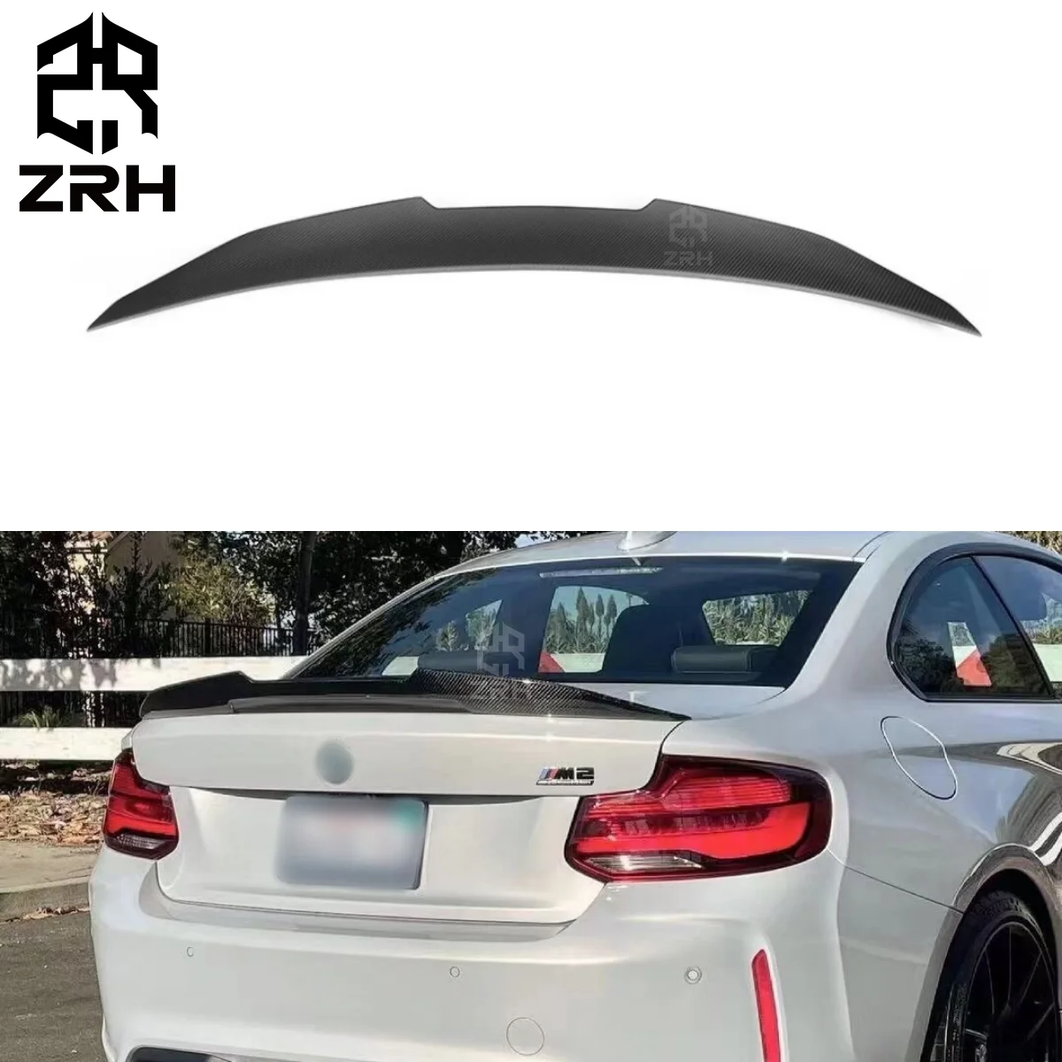 Carbon Fiber PSM Style Rear Spoiler for BMW 2 Series F87 M2 M2C 2014 ...