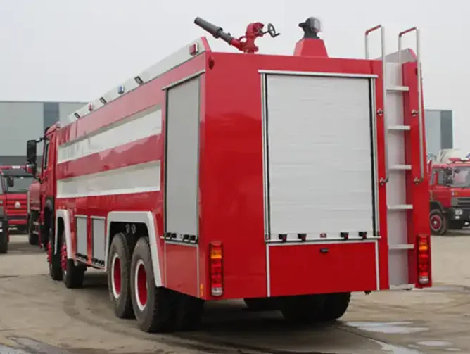 China Fire Fighting Trucks for Sale in Europe - Max Red Diesel HOWO ...