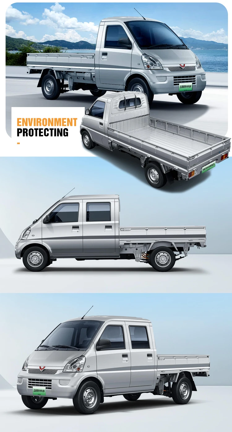 Wuling Hongguang Mini EV Cargo Truck - 2 Seat Electric Pickup