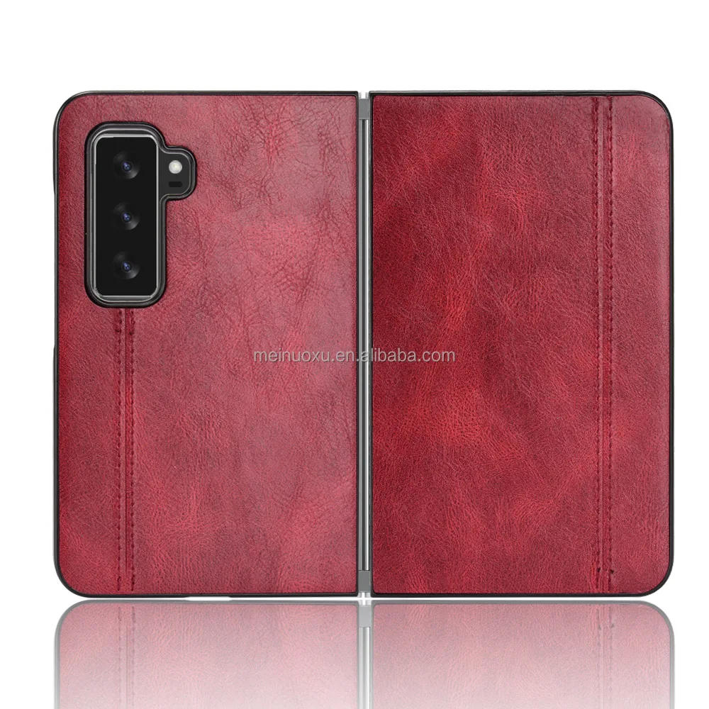 For Microsoft Surface Duo 2 8.3" Case Suture Soft Edge Pu Leather Hard ...