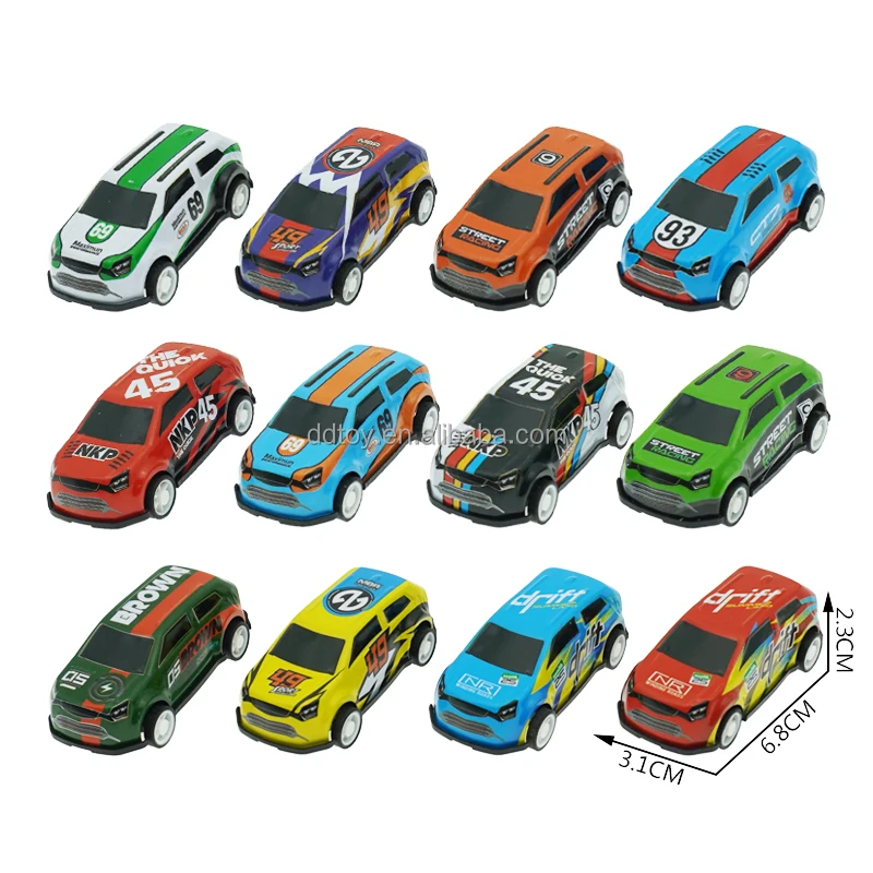 6.8CM Series Die Casting Iron Alloy Pull Back Vehicle Toys