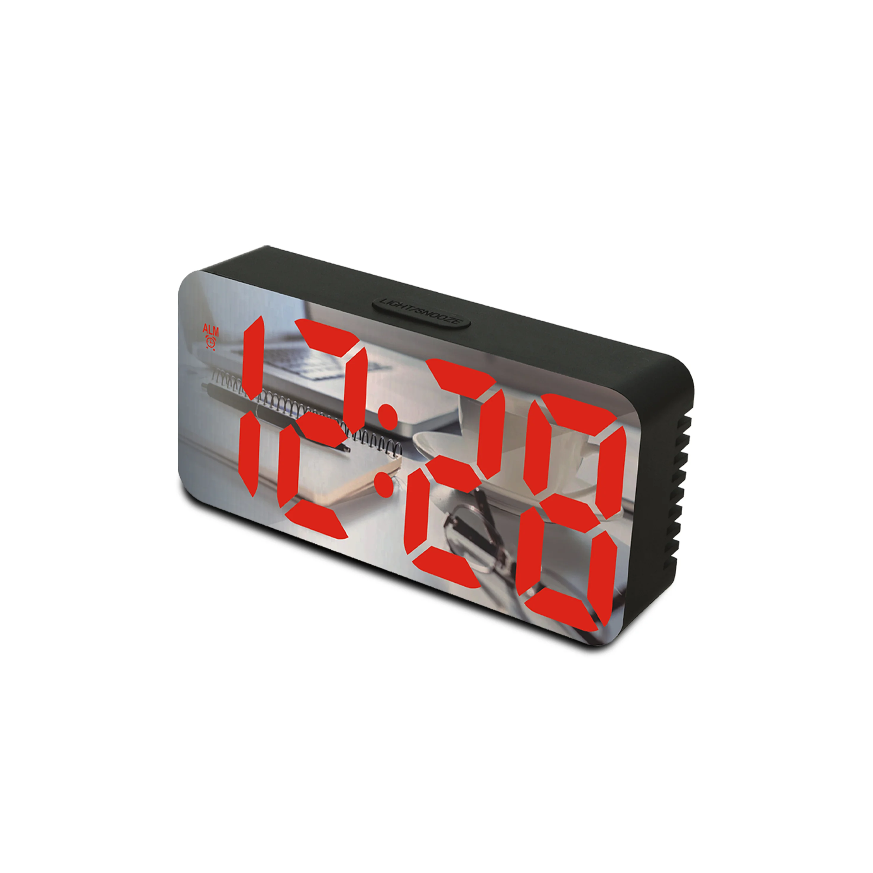 Digital Led Alarm Clock Wall Clock Smart Alarm Clock With Mirror Screen ...