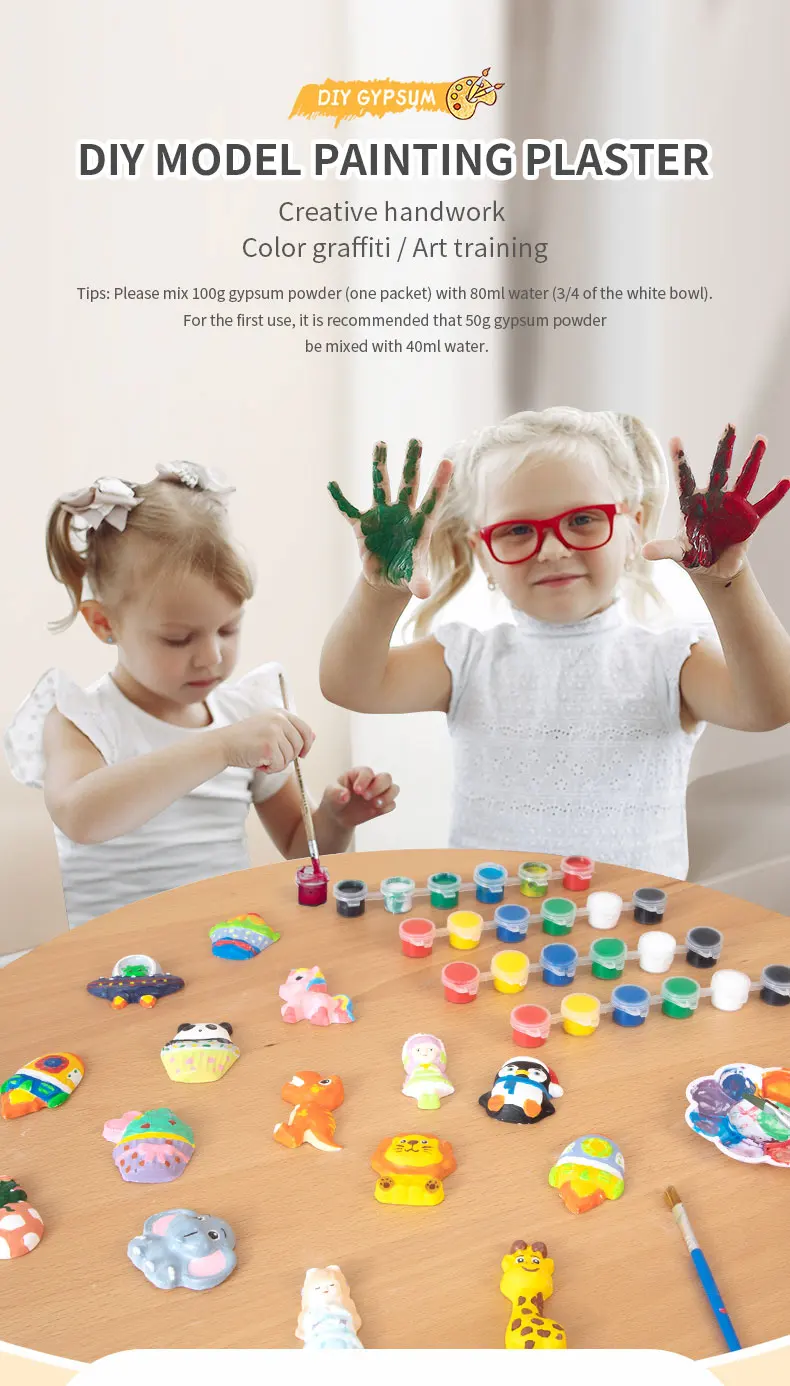 Hot Sales Children's Educational Toy Diy Mold Plaster Diy Kids ...