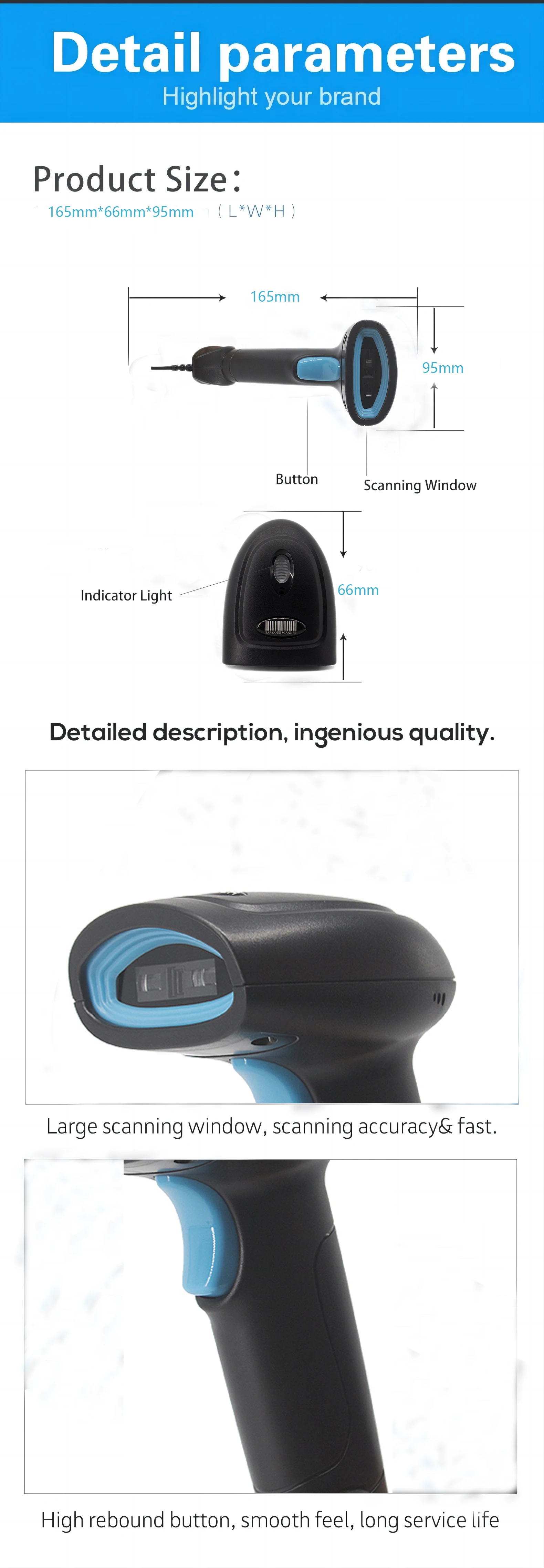 Affordable Price 1D Wired Scanners Price Barcode Reader U3-C| Alibaba.com