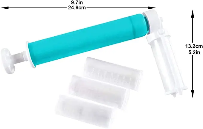Lixsun Manual Cake Pump Set - Perfect for Glitter Decorating