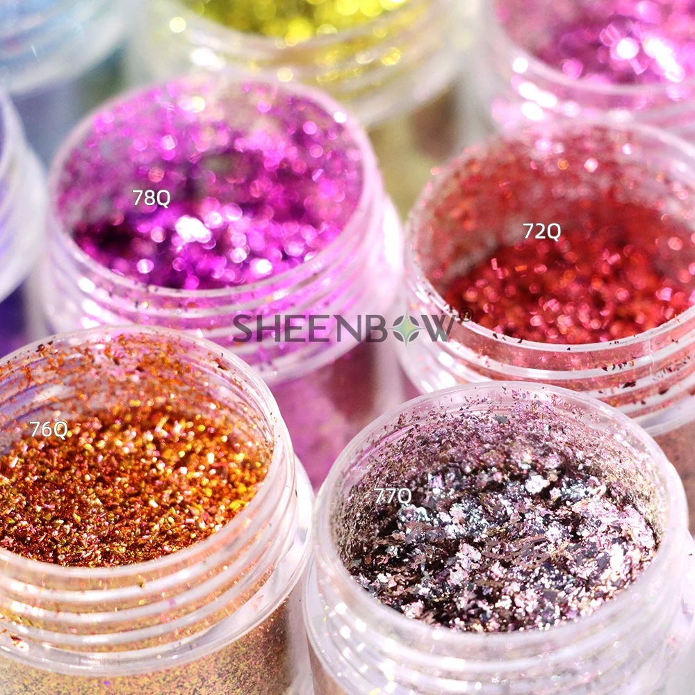 Cosmetic Solvent Metallic Flash Biggest Fragile Foils Nail Flakes ...