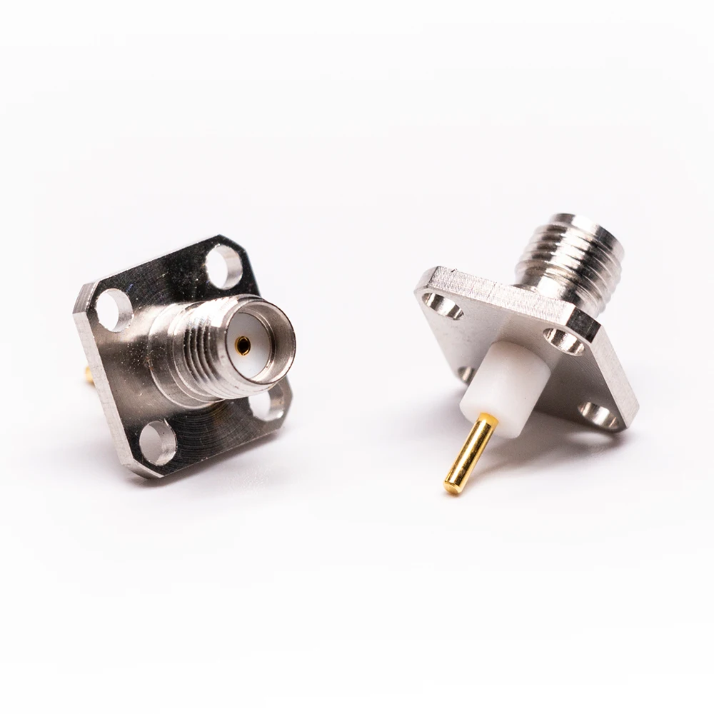 Microwave Connector 2.92mm Female Connector Edge Mount For Pcb Sma Male ...