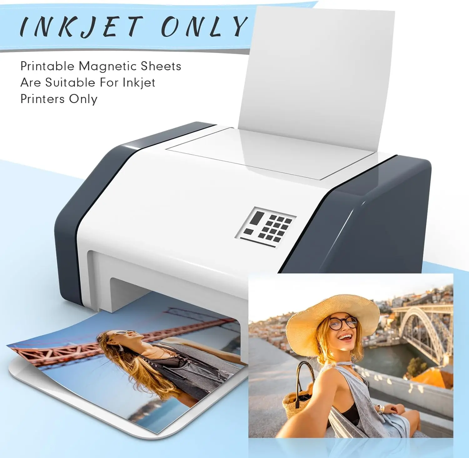 Printable Magnetic Sheets Make Refrigerator Photo Magnet Glossy Print ...