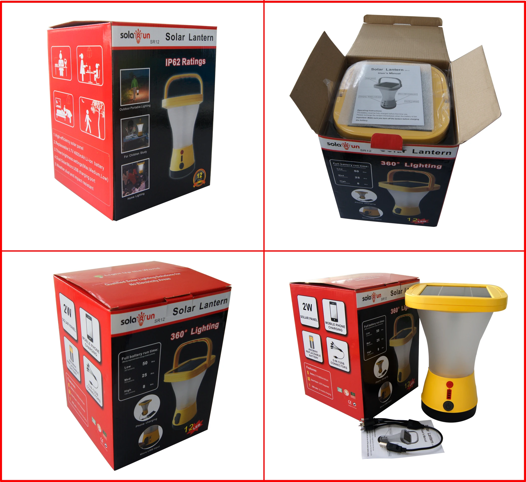 设计的便携式太阳能发光二极管应急野营灯tuv认证制造商，带手机充电的发光二极管2w照明 - Buy 太阳能可充电发光二极管灯笼,带移动充电器的野营灯,带移动充电器的灯笼 Product on ...