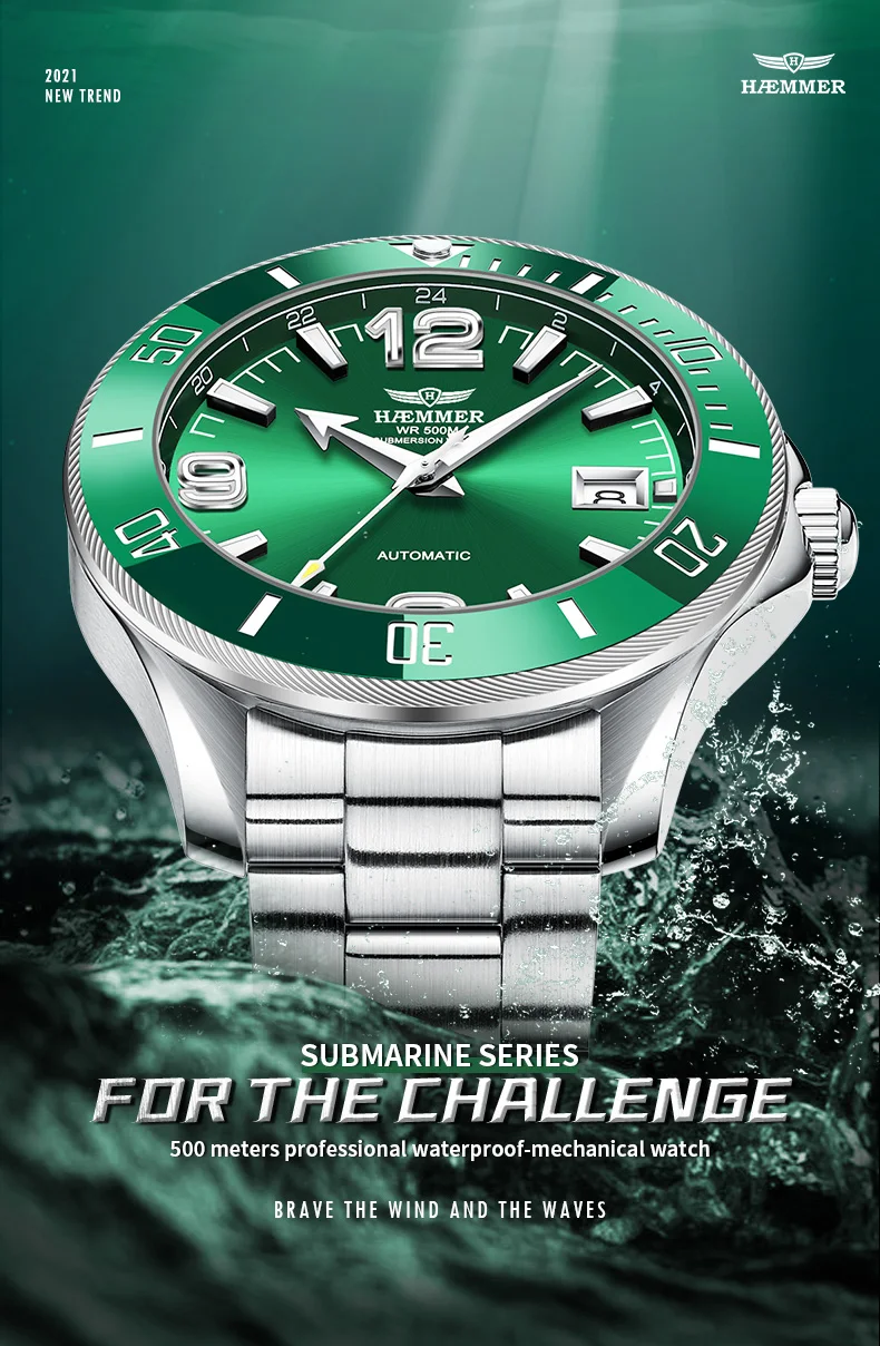 Haemmer Water Ghost Series - Luxury Waterproof Wrist Watches