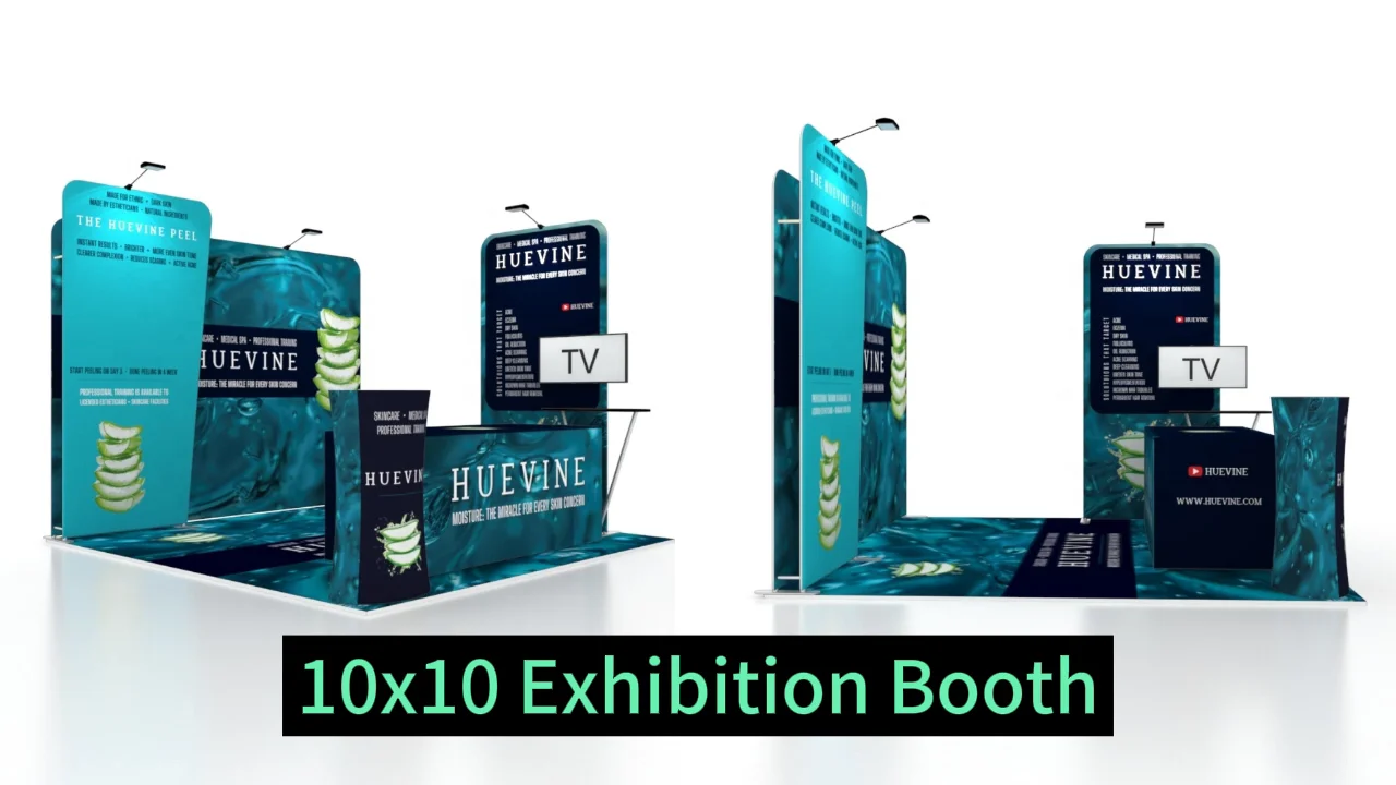 Custom Design 10x10ft Easy Setup Portable Expo Stand Reusable Aluminum ...