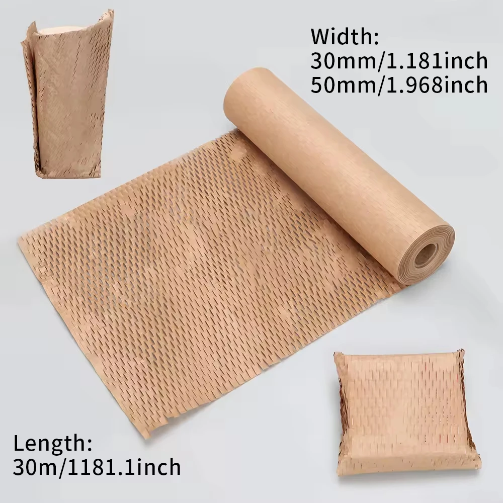 Custom Recyclable Packing Wrapping Roll Honeycomb Paper Sleeve for ...