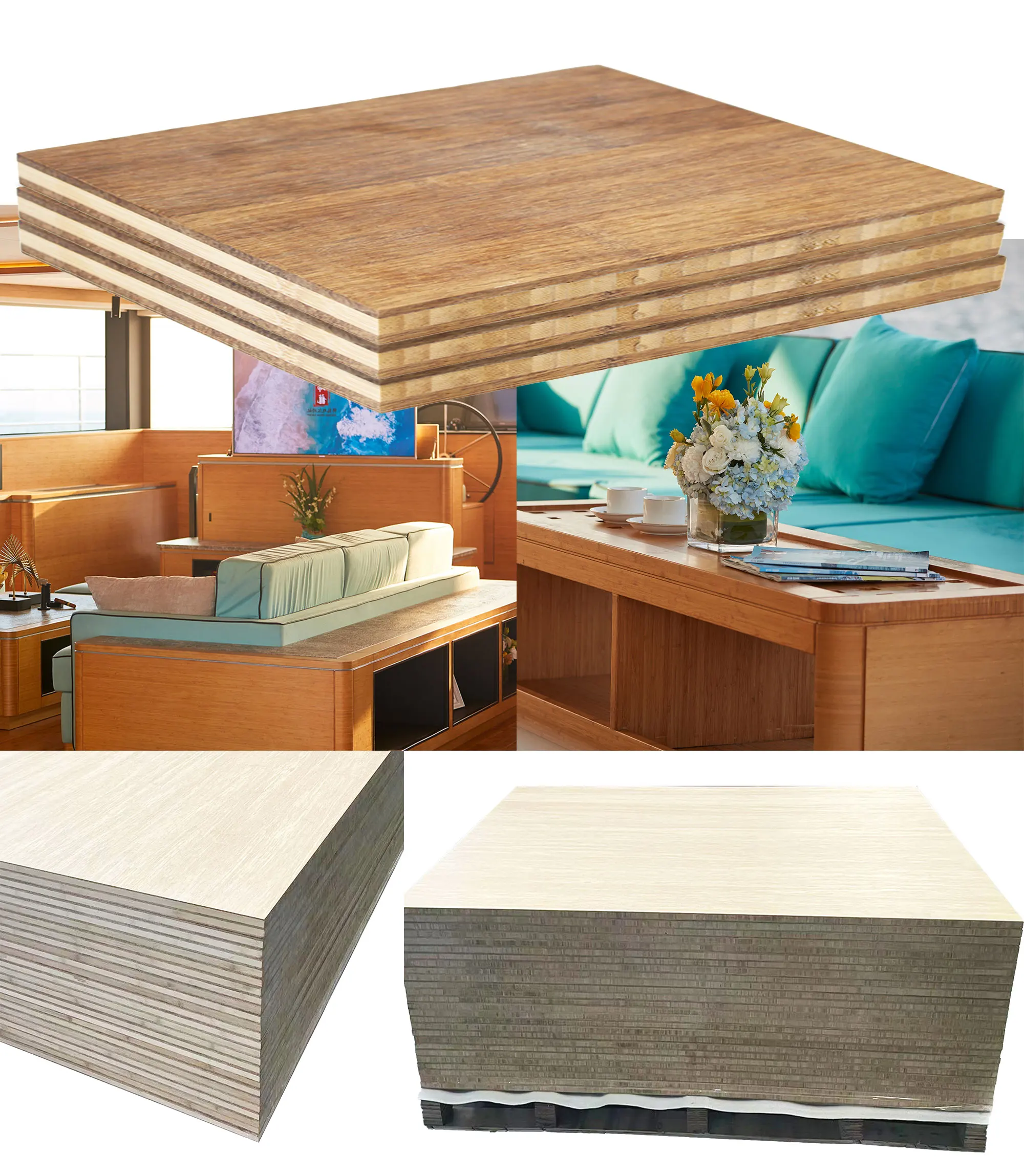 Dimensionally Stable Strand Woven Laminated 18mm Bamboo 4x8 Plywood ...
