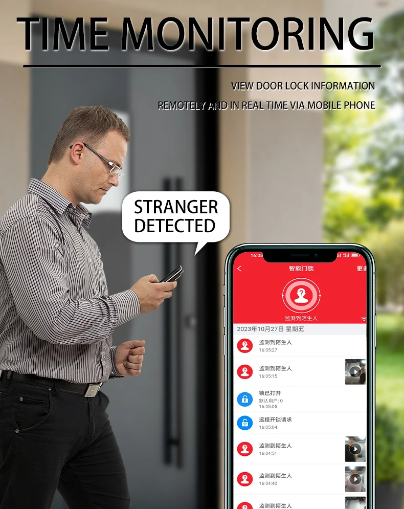 3d Facial Intelligent Lock Visual Intercom Remote Unlocking Wifi ...