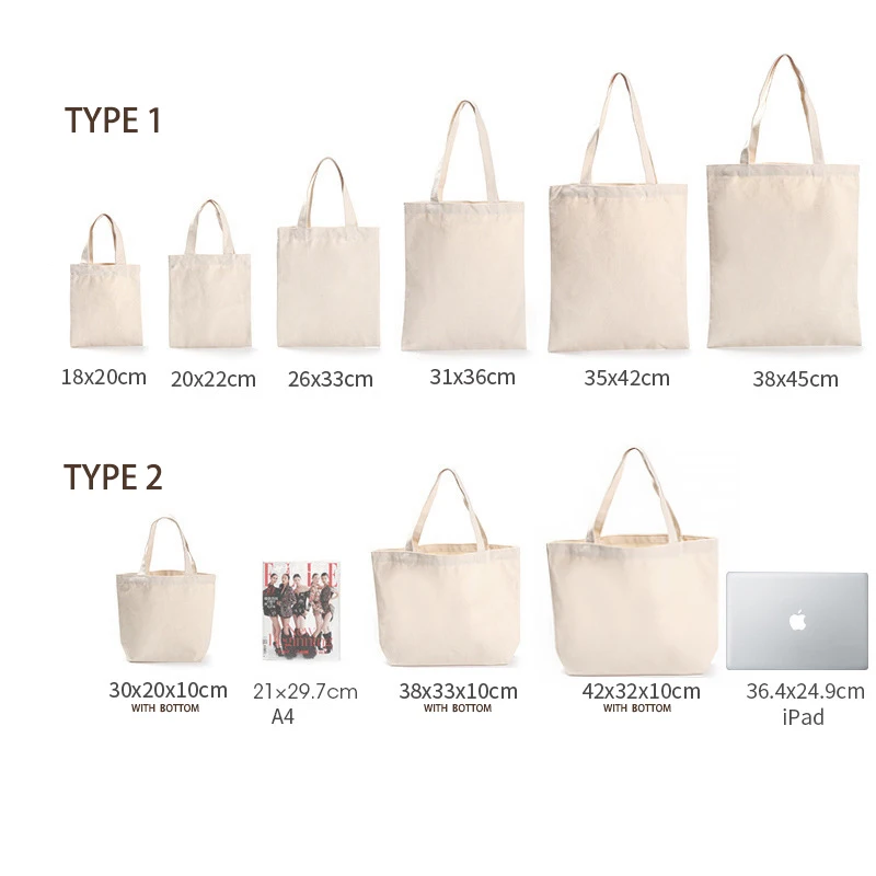 Orgain Plain Cotton Canvas Tote Bag Eco Friendly Recycled Custom ...