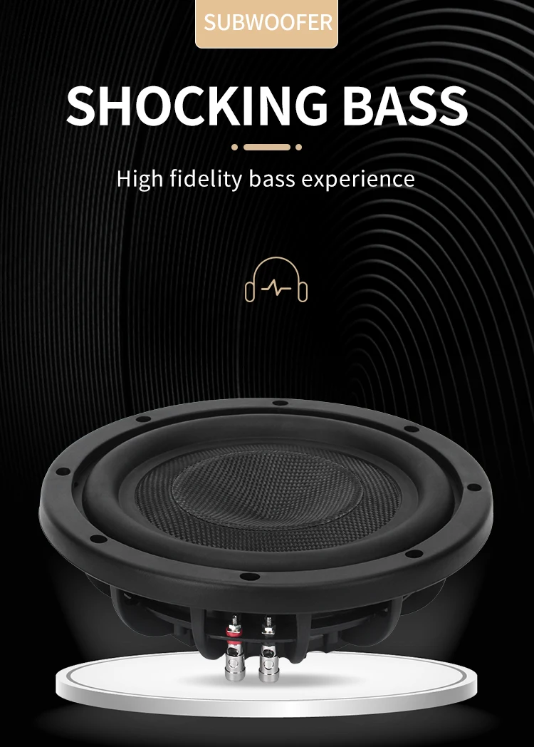 Car High Quality Powered Subwoofer Carbon Fiber Cone Dual 10 12 Inch ...