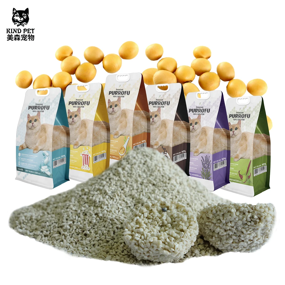 Tofu Cat Litter 10l/4.6kg Strong Agglomeration Tofu Arena Para Gatos ...
