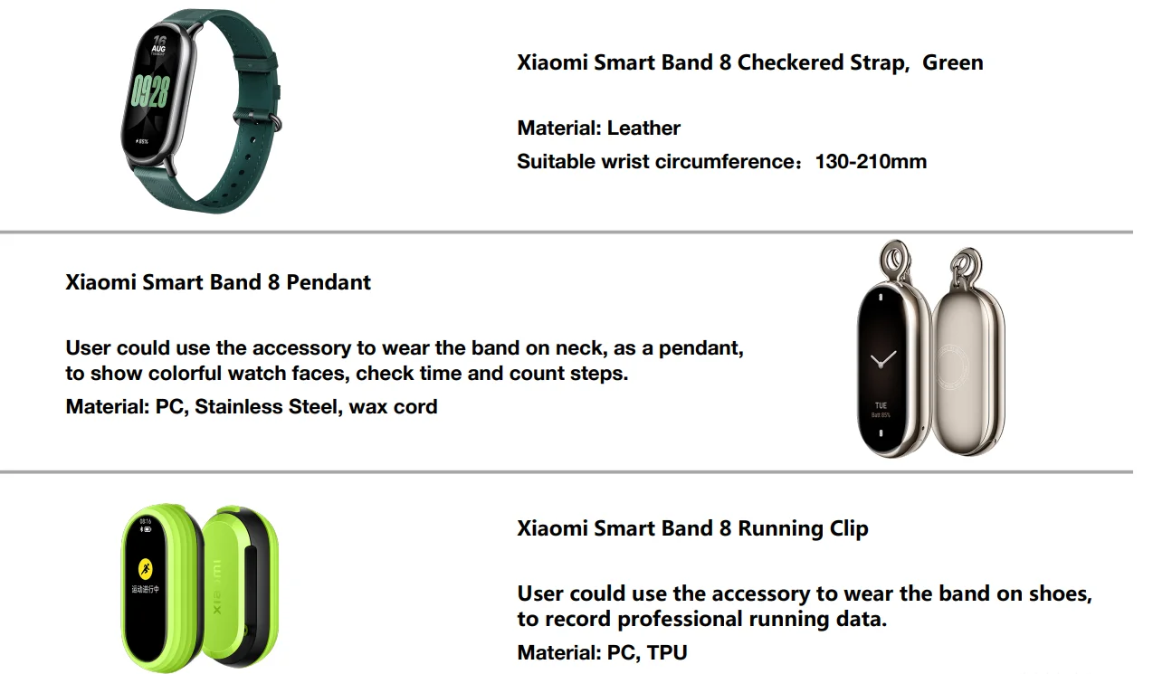 Xiaomi Mi Band 8 Sports Wristband Global Amoled Screen Smart Bracelet ...