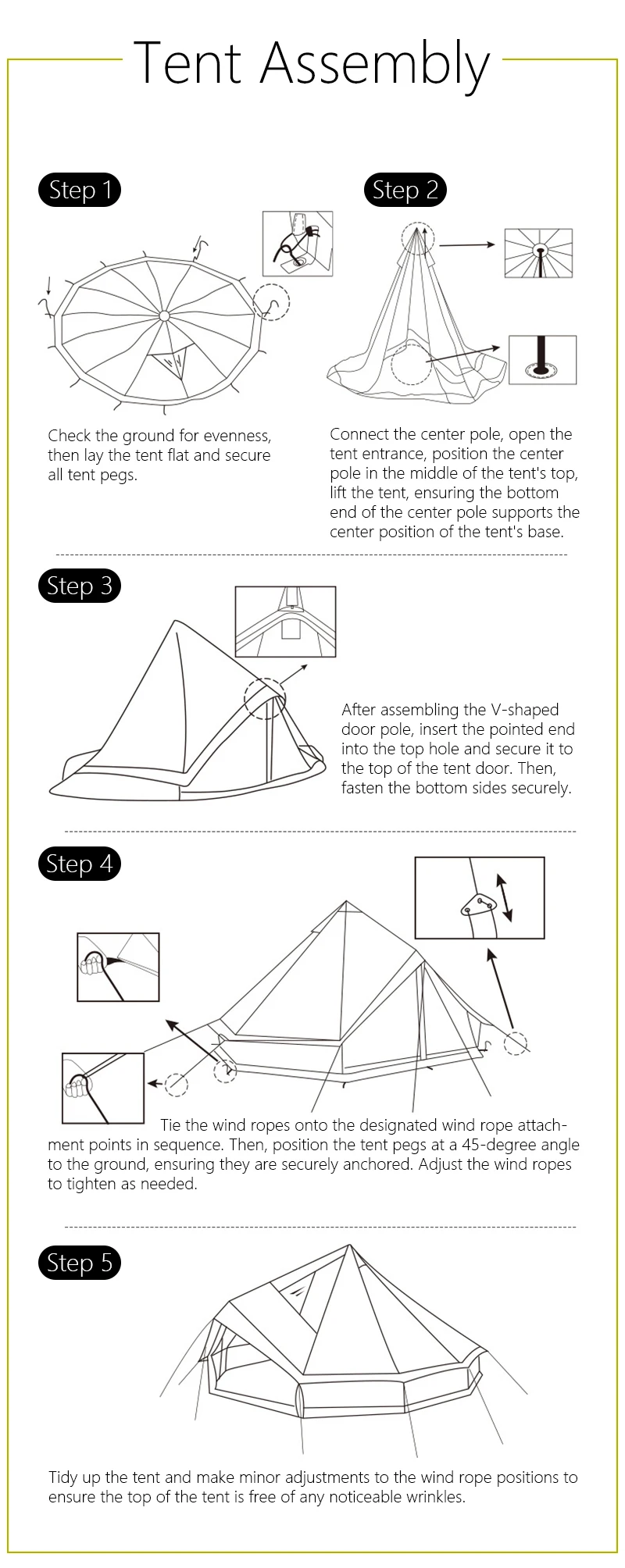 Four -door Luxury Pyramid Castle Waterproof And Thickened Multiplayer ...