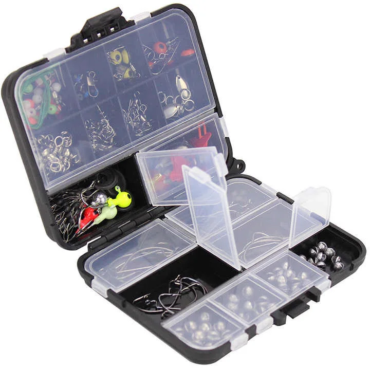 Fishing Hook Combo Fishing Tool Tackle Set 191 Pcs Fishhook Parts Lure ...