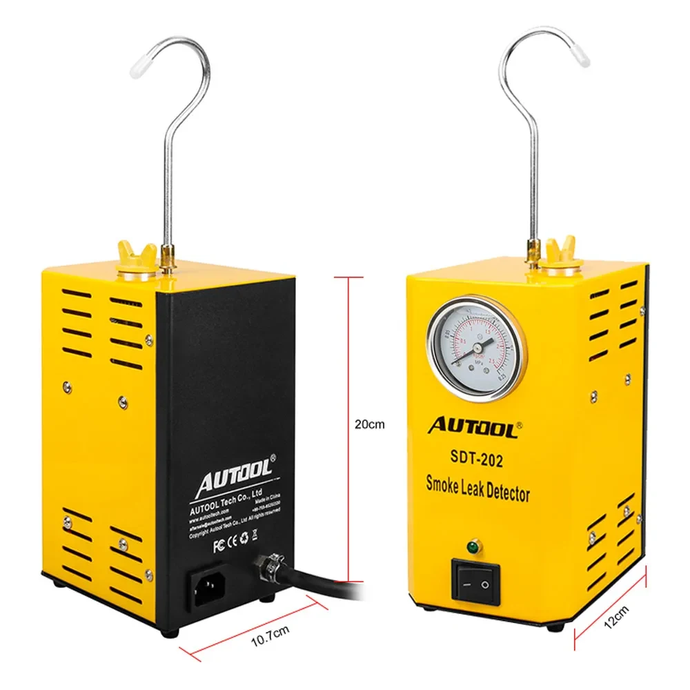 X2 Autool Sdt202 12v Car Diagnostic Tool Smoke Generator Pipe Systems & Automobile Smoke Leak ...