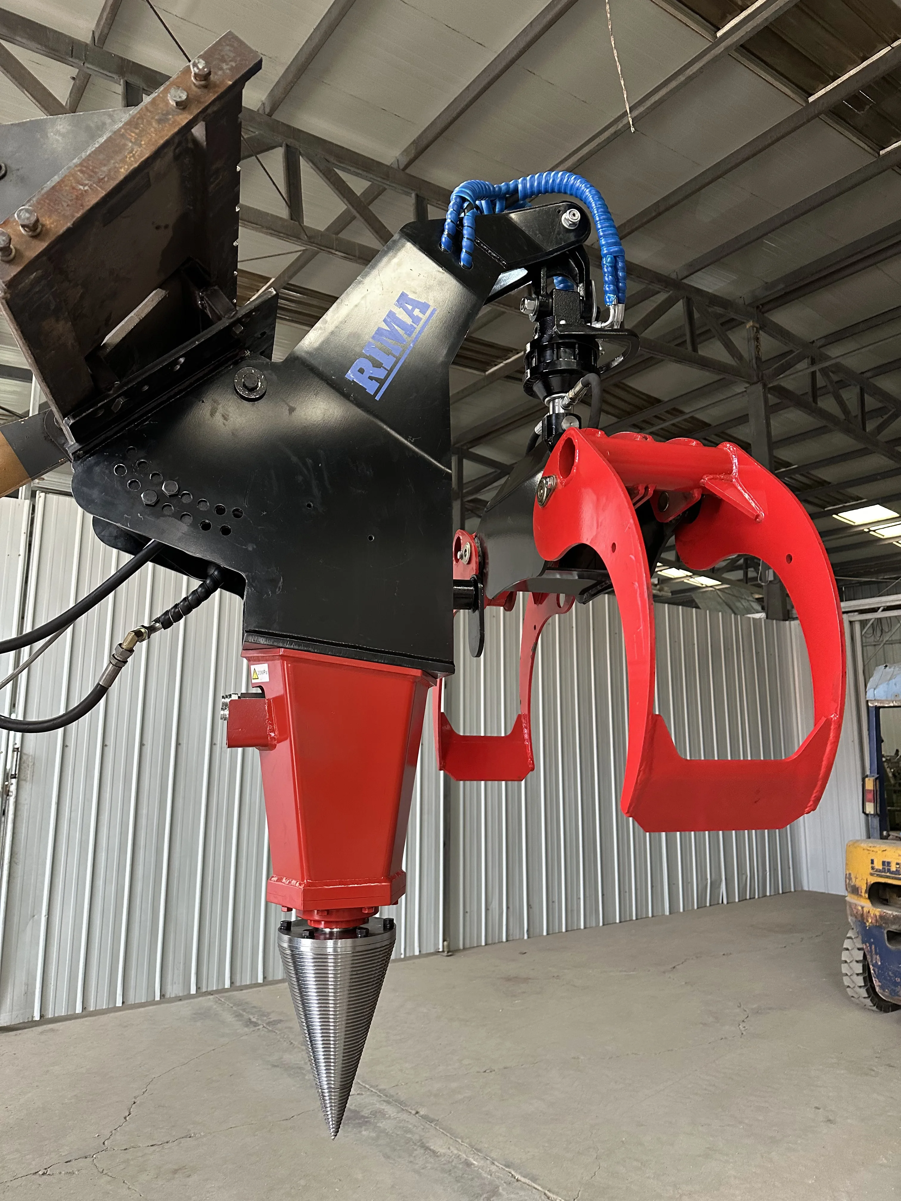 RIMA Cone Log Splitter & Rotating Timber Grab - 1 Year Warranty