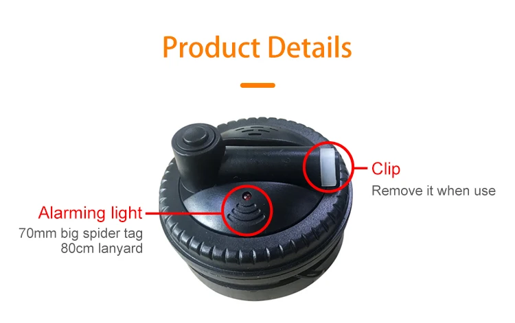 Easy To Use Self-alarming Eas Spider Alarm Tag For Box Wrap - Buy Eas ...