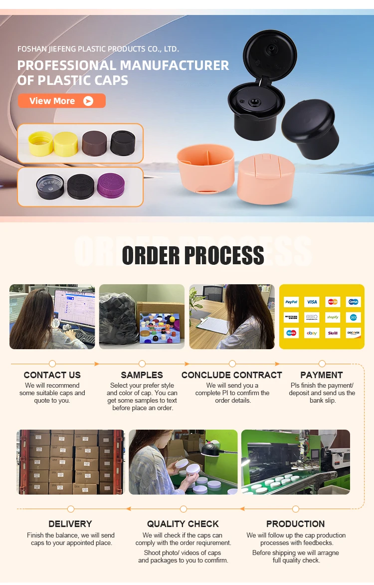 20mm Round Plastic Flip Top Cap PP Smooth Spherical Lid 20/410 Size for ...