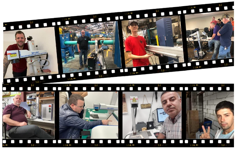 Enclosed Fiber 50W 100W Laser Engraving Machine for Metal Parts Mold ...