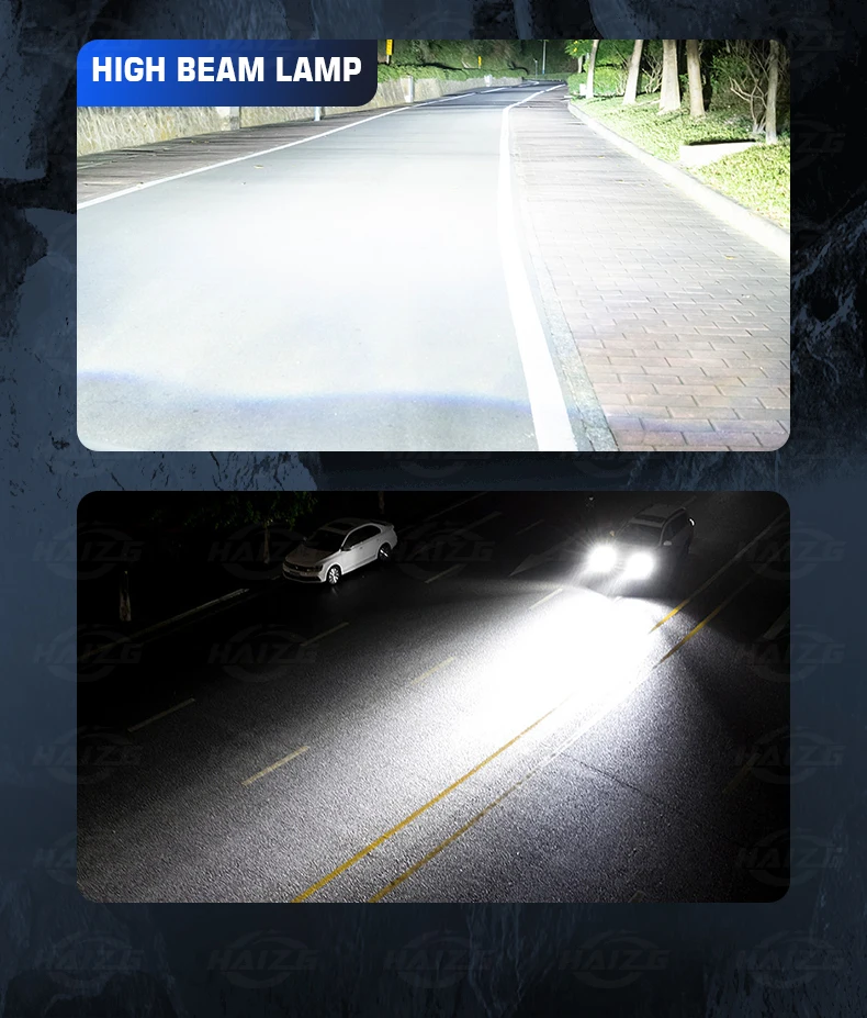 Haizg S13 200w 50000lm H4 H13 H7 9005 9006 Aluminum Luces Led Para Auto ...