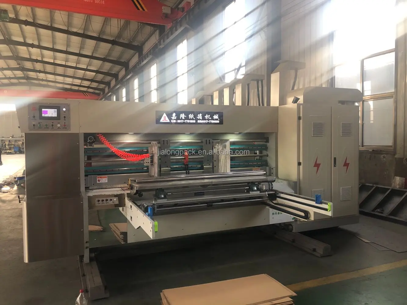 Cardboard Box Full Automatic 2 Colour Flexo Printing Slotter Rotary Die ...