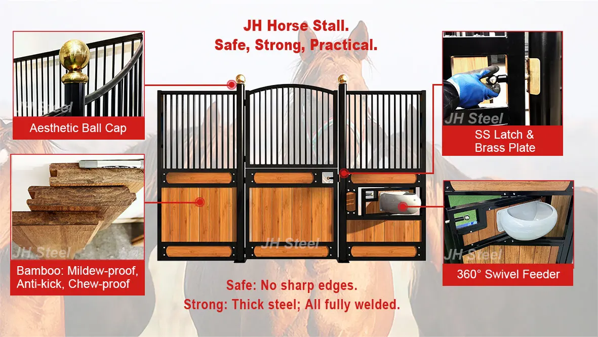 Prefabricated Horse Box Equine Horse Stable Equipment Mobile Stall ...