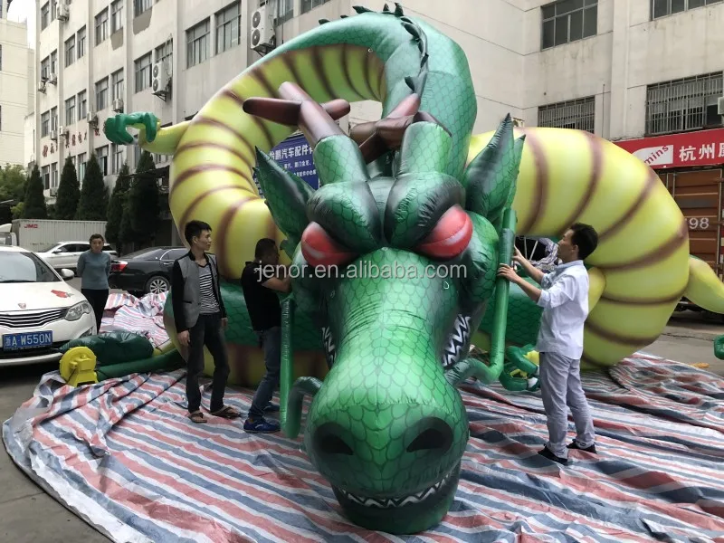Giant LED Inflatable Dragon Cartoon Character for New Year Advertising ...