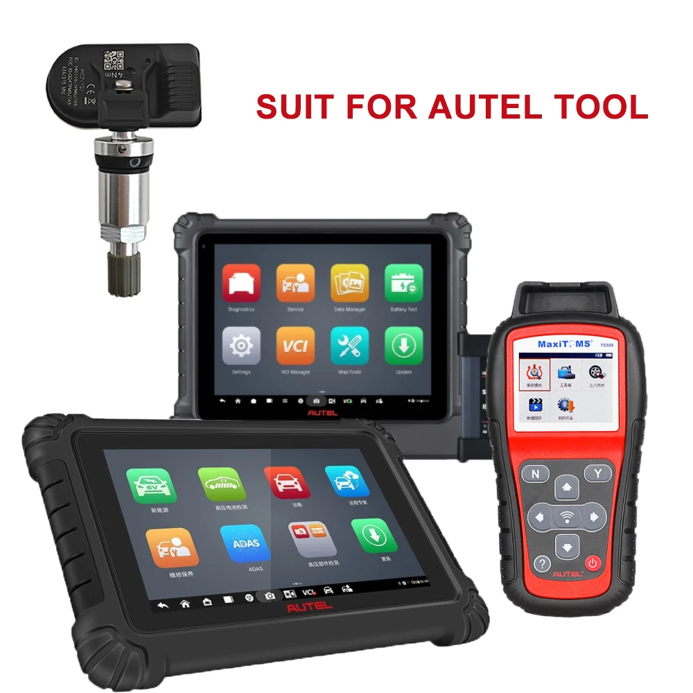 Universal Tpms Valves Sensor 1 For Aut L Tool Car 433mhz+315mhz ...